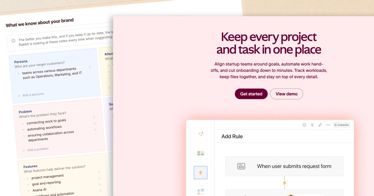 What materials do I need to create a landing page with LandingRabbit?